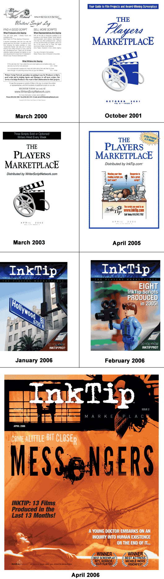 InkTip - Scripts, Writers, Producers - InkTip.com - Publication